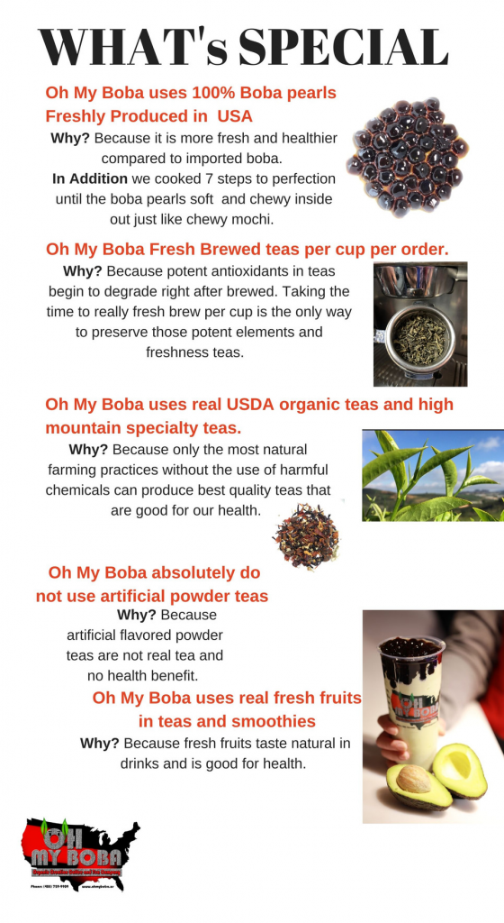 OH My Boba – Organic Creation Coffee and Tea Company – California